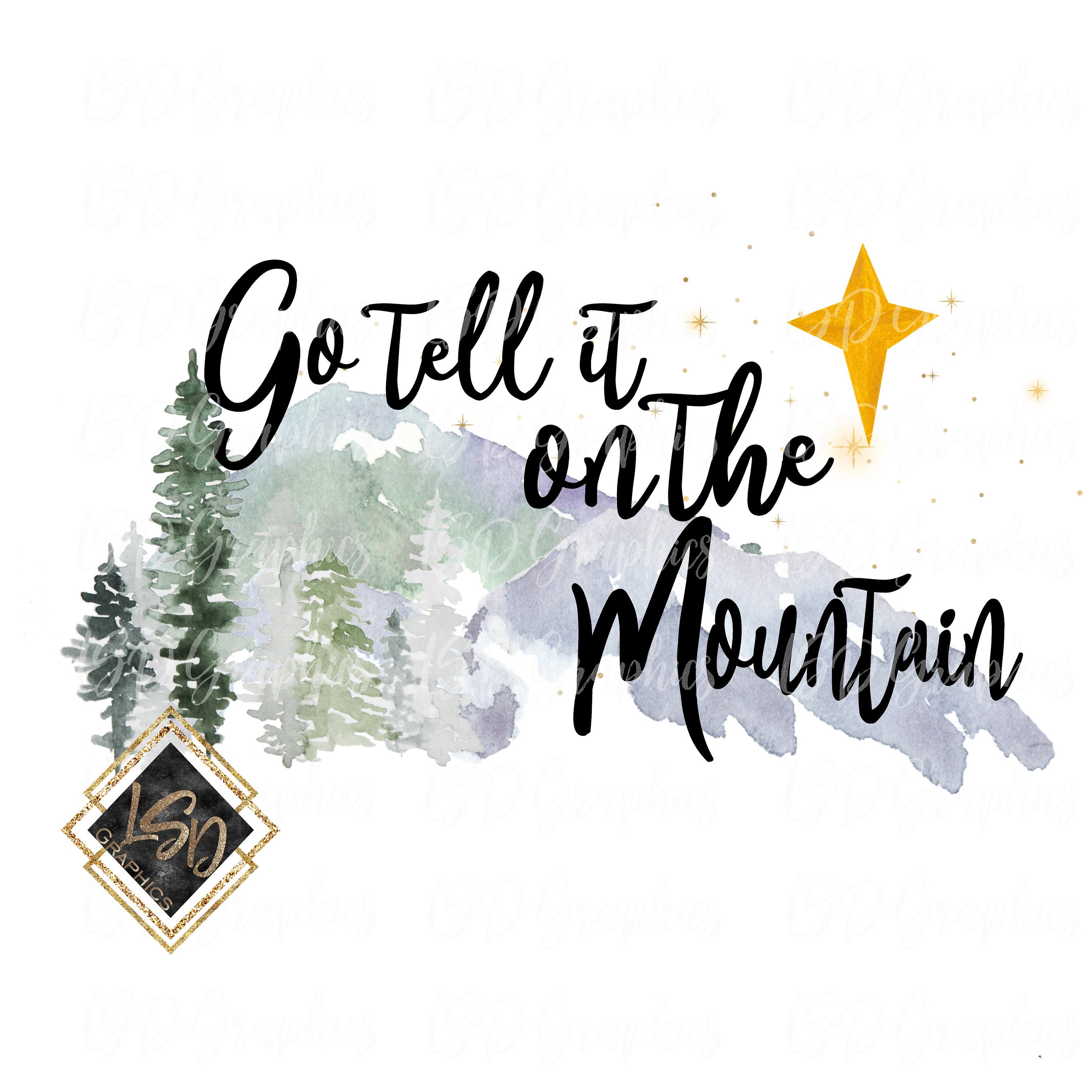 Go Tell It On The Mountain Clip Art