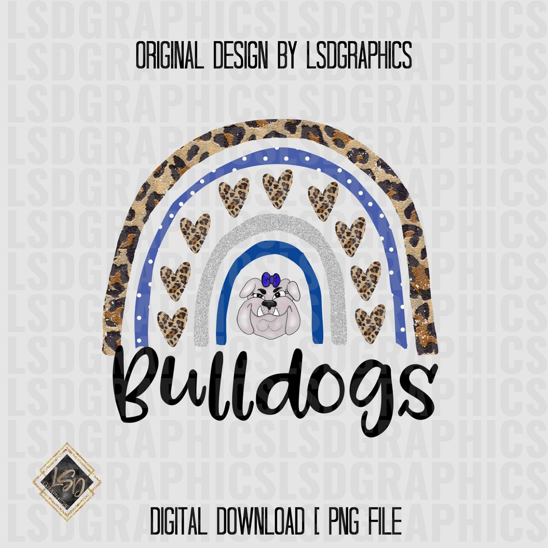 Rainbow Bulldog School Spirit| Mascot Png| Digital Download| Kids ...