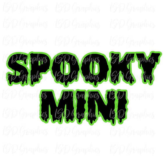 Spooky MINI Spooky MINI PNG Spooky Halloween | Etsy