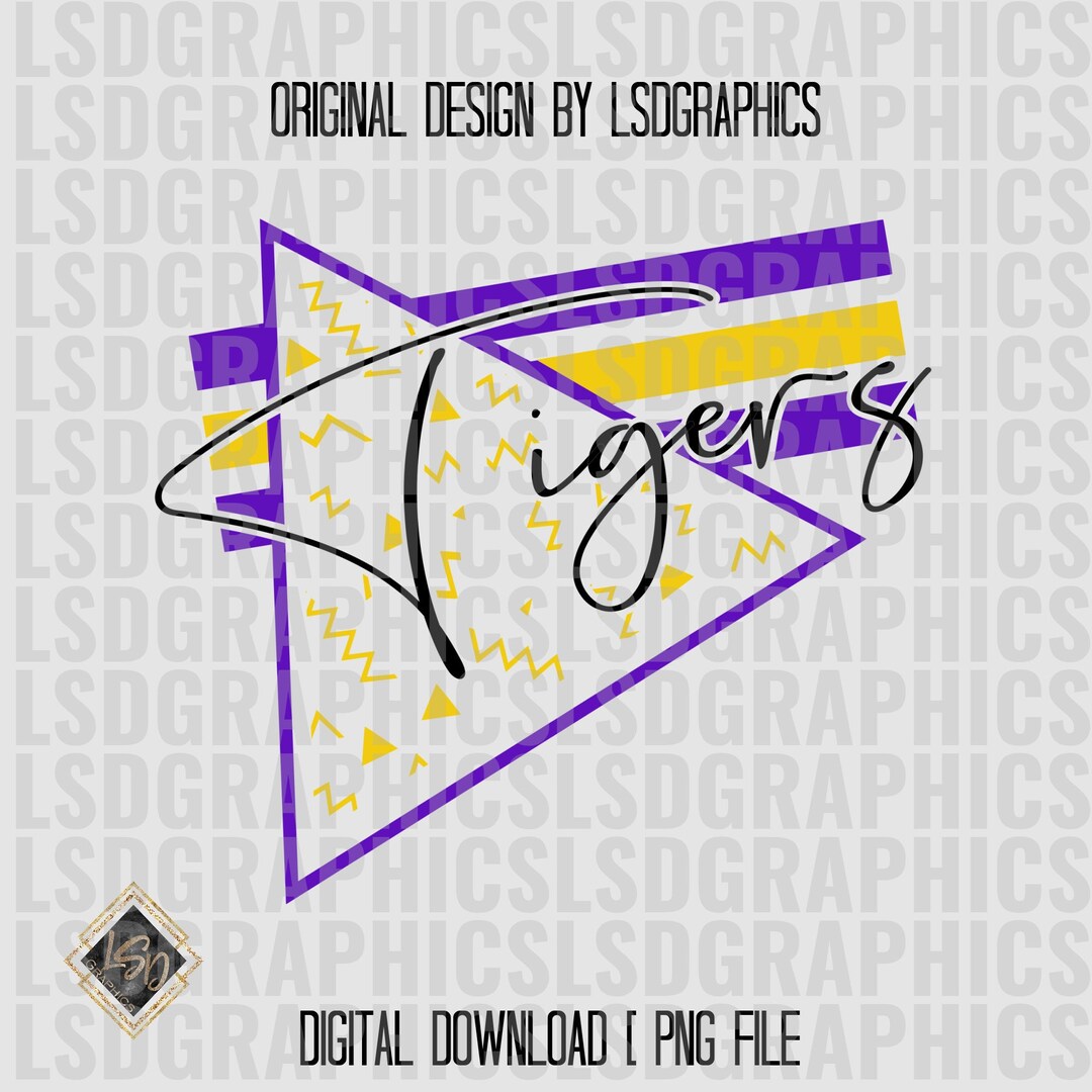 Tiger Purple School Spirit| Mascot Png| Digital Download| Kids ...