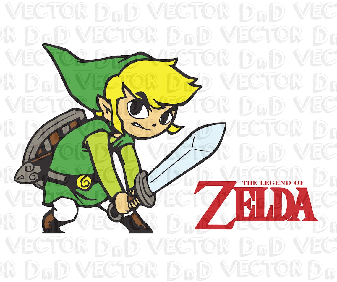 The Legend Of Zelda Vector svg Adventure Game Nintendo ai eps | Etsy
