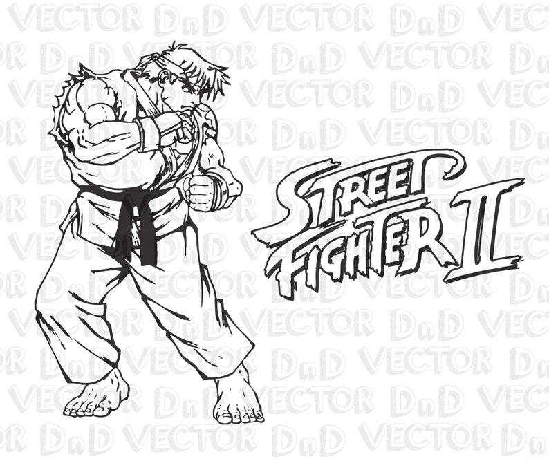 Street Fighter Vector svg Ryu Logo Capcom ai eps pdf png | Etsy