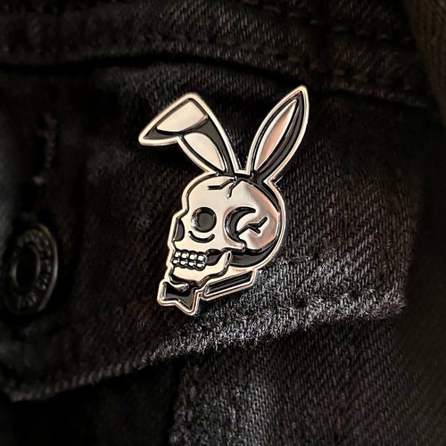 Rude Bunny Enamel Pin - Etsy