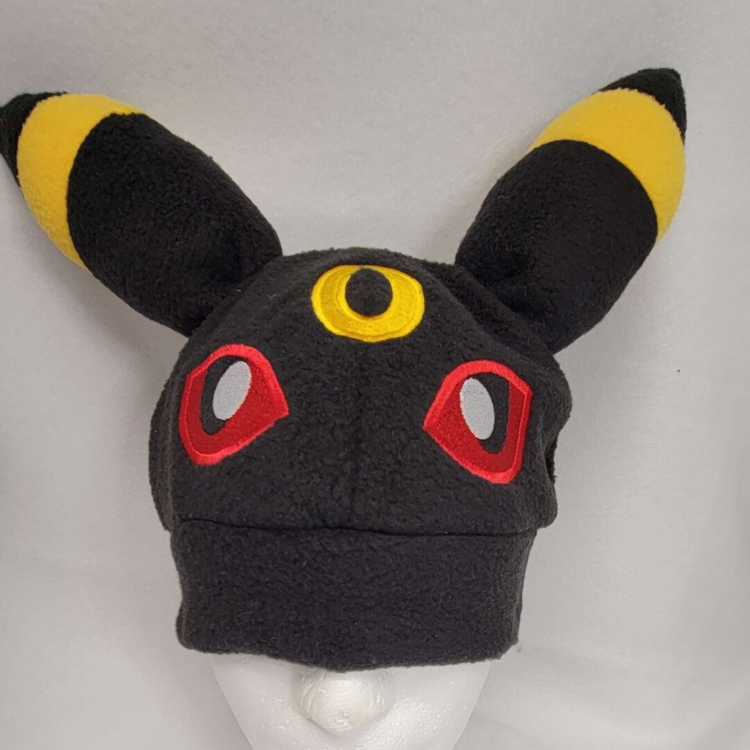 Umbreon Inspired Comfortable Fitted, Hand Made Fleece Hat - Etsy