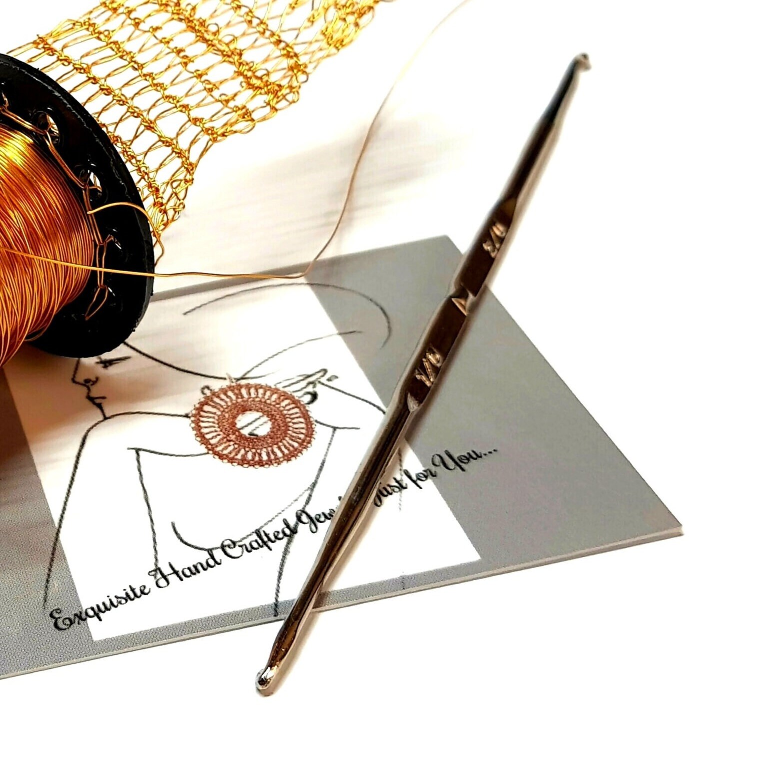 Wire Crochet Tools. Steel Double Ended Hook 1mm and 2mm. - Etsy