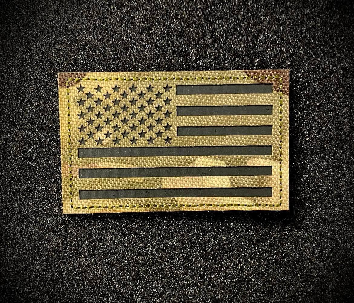 US Tactical Flag Patch Hat Multi-cam Military Uniform Hook & - Etsy