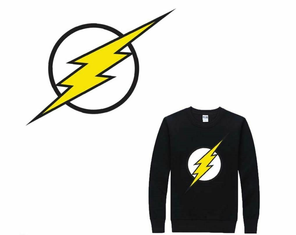 Large DC Comics Flash Patch Iron On Applique DIY Hot Fix | Etsy
