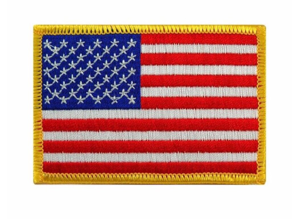 US Tactical Flag Patch Hat Yellow Trim Military Uniform Hook & - Etsy