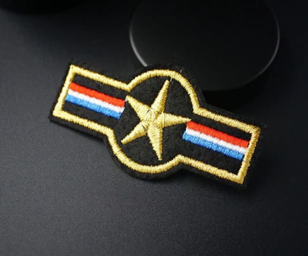 Star Military Army General Patch Iron on Embroidered Applique - Etsy