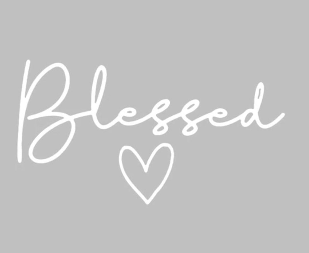 Blessed Black Patch With Heart Iron on Applique DIY Transfer - Etsy