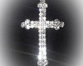 Rhinestone Cross - Etsy
