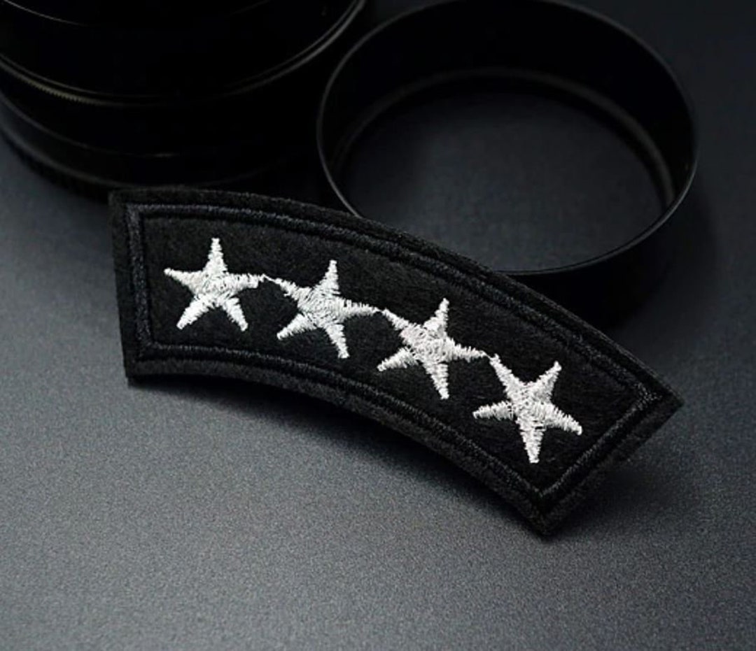 4 Star Military Army General Banner Patch Iron on Embroidered - Etsy