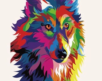 Wolf Iron on Transfer - Etsy