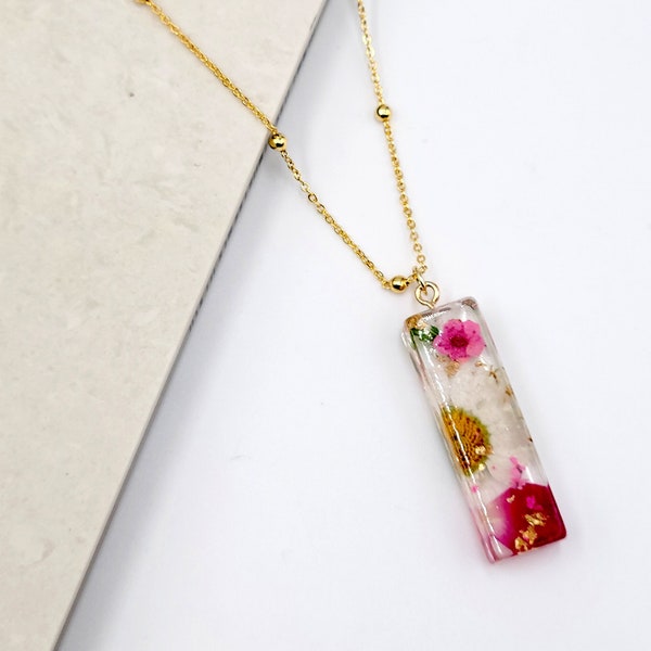 Resin Necklace - Etsy