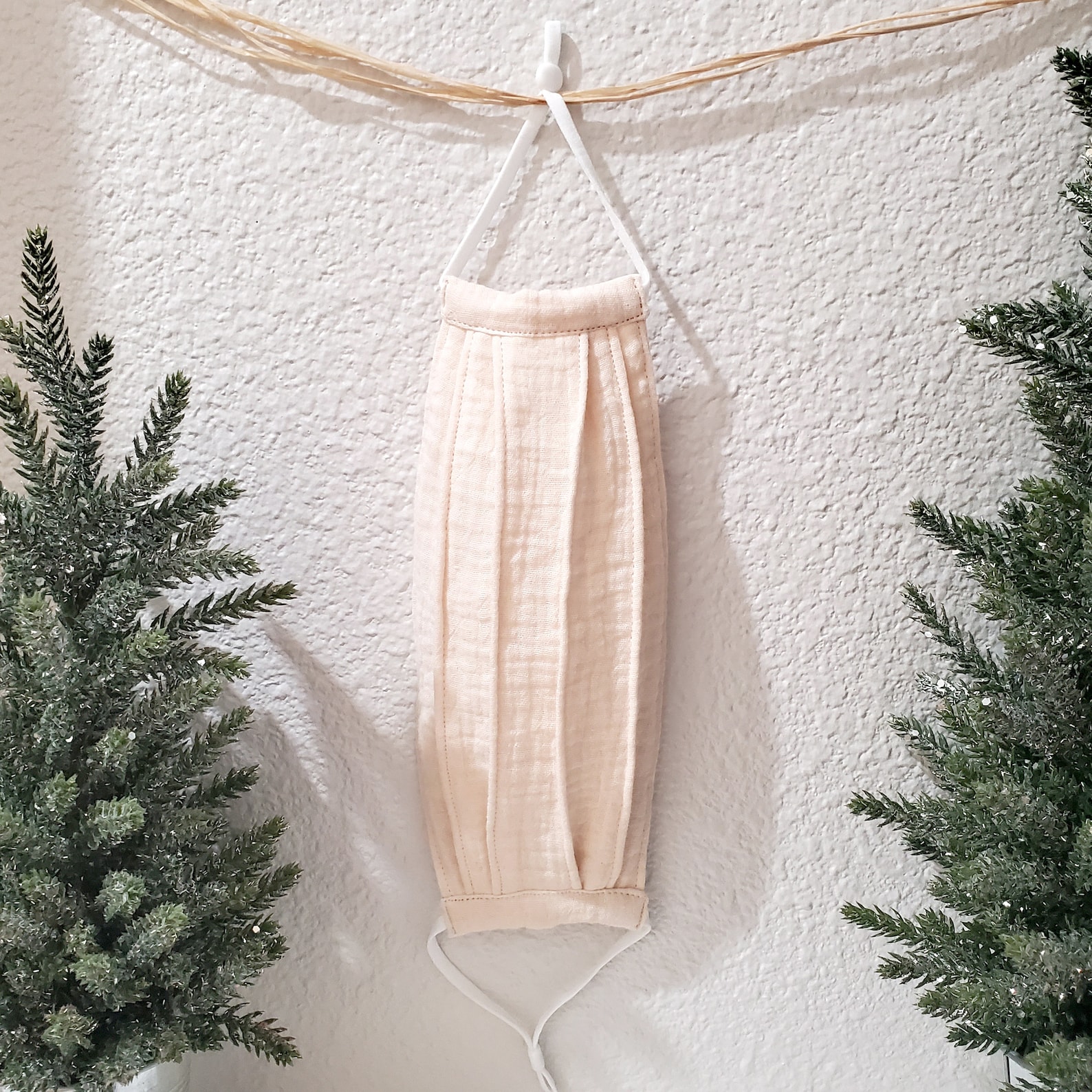 Adult Organic Cotton Double Gauze Cheesecloth Face Mask Breathable Two ...