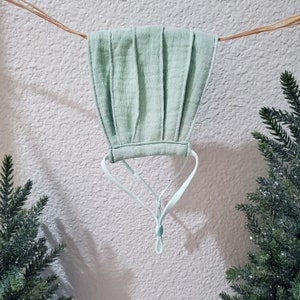 Adult Organic Cotton Double Gauze Cheesecloth Face Mask Breathable Two ...