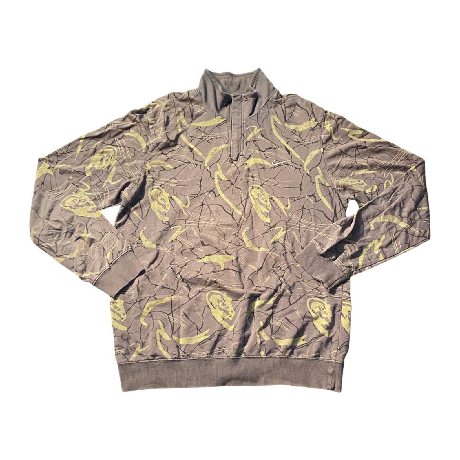 Vintage 00s Nike Patterned Quarter Zip Sweatshirt - Etsy