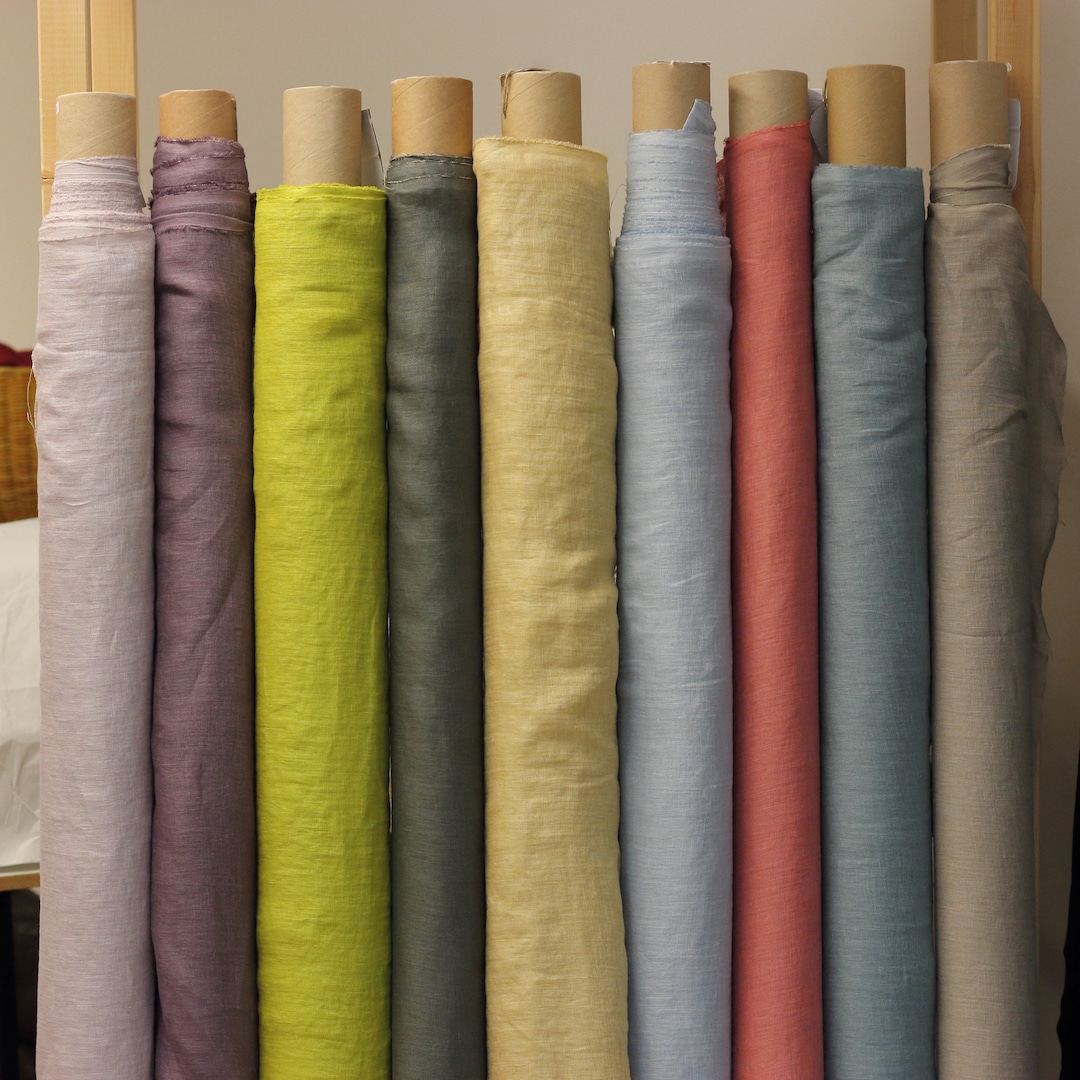 Real Linen Fabric, Linen Fabric by the Metre, Natural Linen Sewing ...