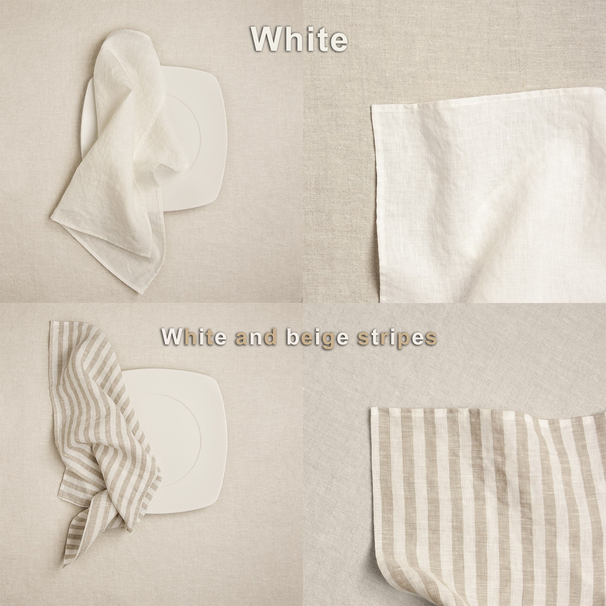 Linnen servet gemaakt van hoogwaardig linnen tafel. Vaatdoek linnen ...