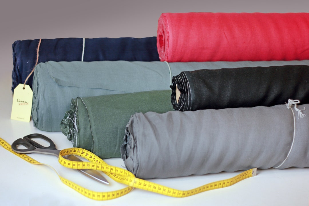 Real Linen Fabric, Linen Fabric by the Metre, Natural Linen Sewing ...