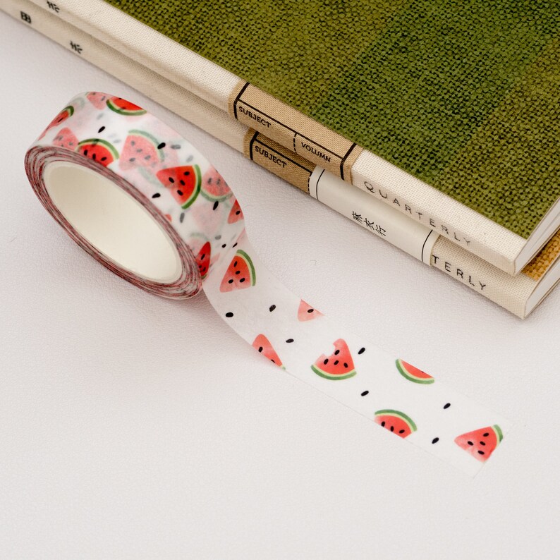 Watercolor Watermelon Washi Tape Decorative Masking Tape - Etsy