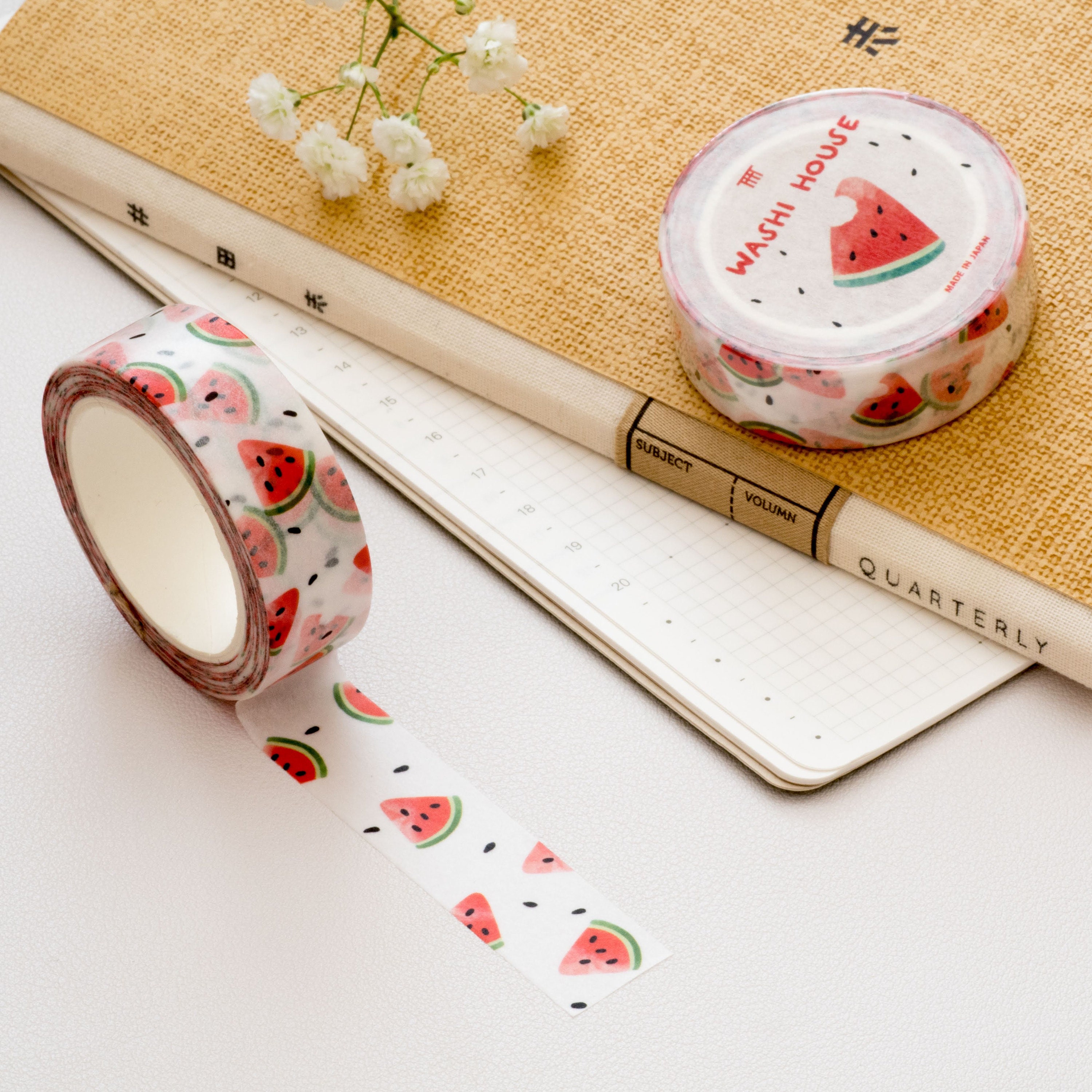 Watercolor Watermelon Washi Tape Decorative Masking Tape - Etsy