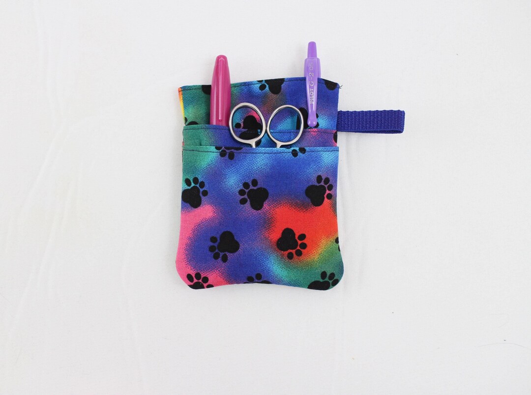 Rainbow Paw Prints Scrub POCKET Insert, Organizer and Protector for ...