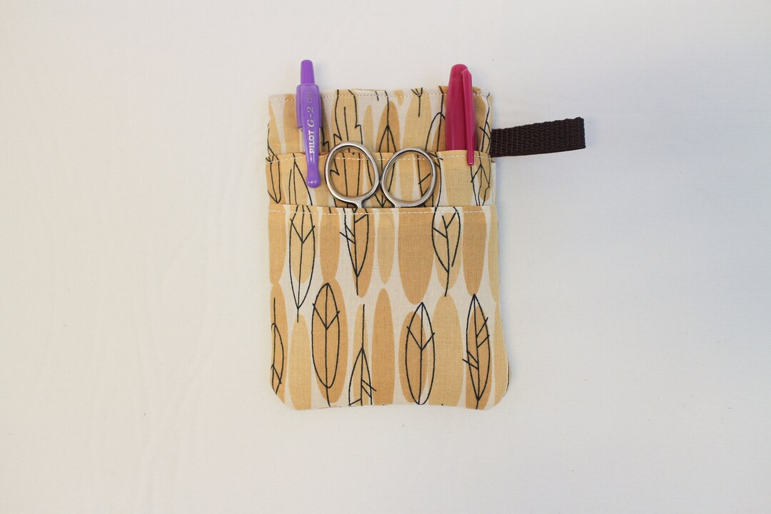 Brown Leaves Scrub POCKET Insert, Organizer & Protector for Nurses ...