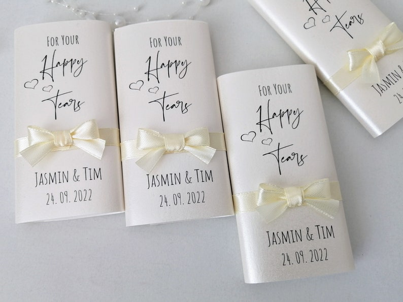 For Your Happy Tears Personalized Tissue Favors Tissue Ideas - Etsy