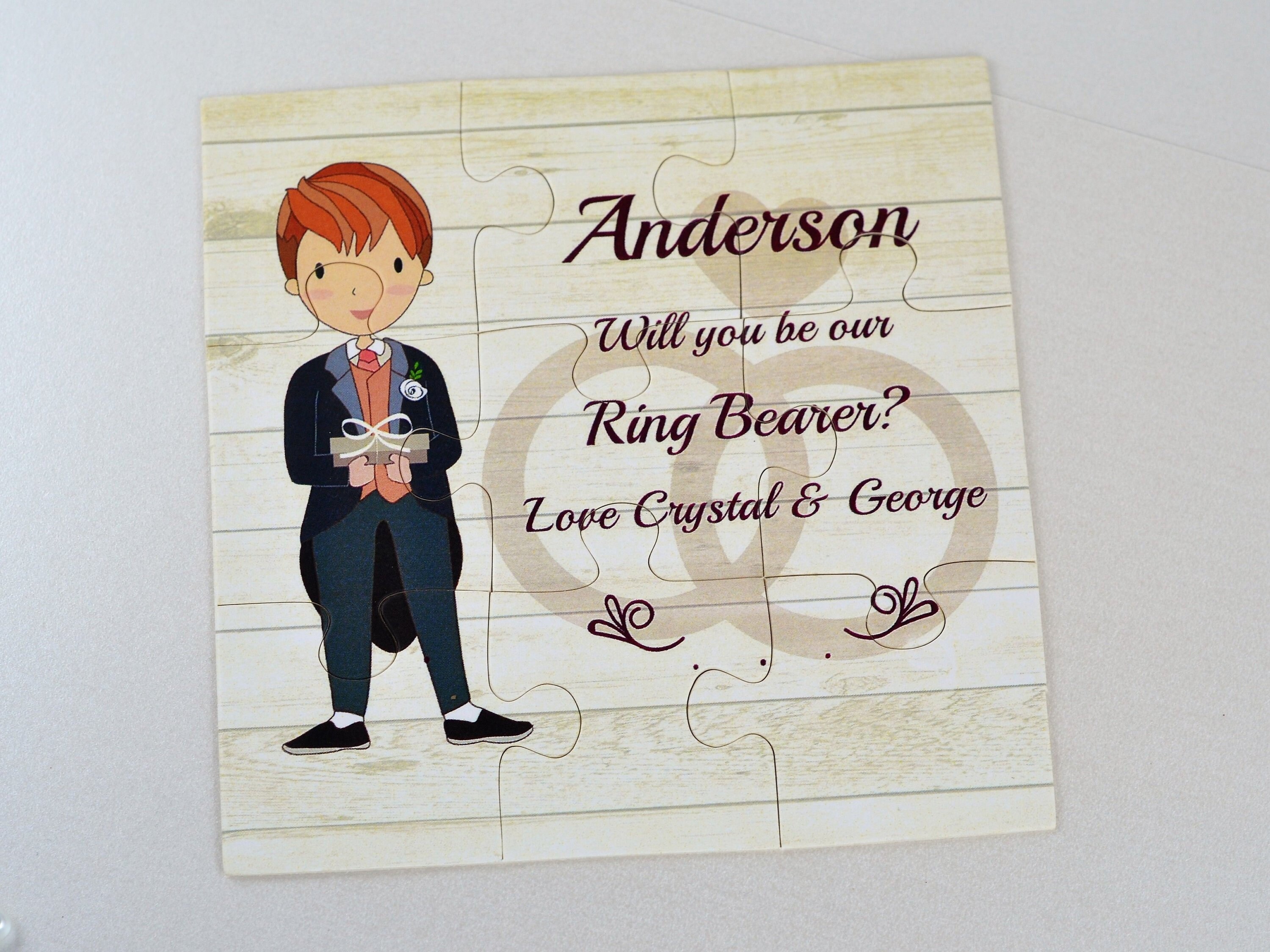 Will You Be Our Ring Bearer Card Be My Ring Bearer - Etsy