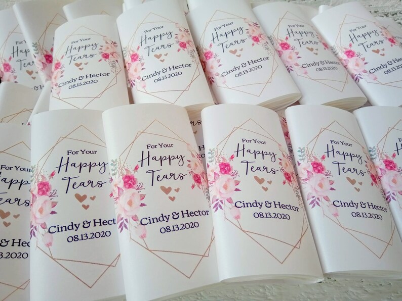 Elegant Wedding Favors Wedding Tissue Pack Personalized - Etsy