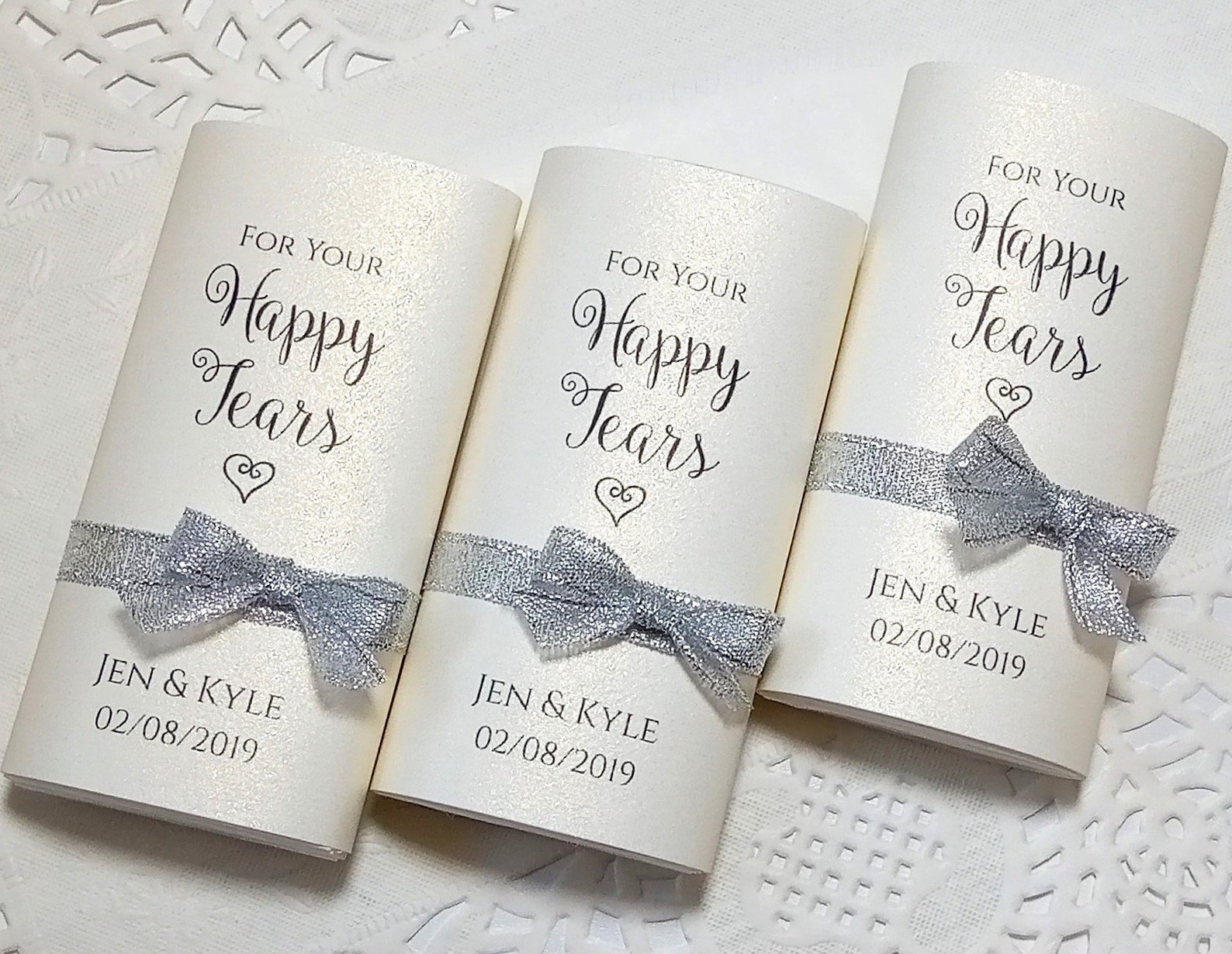 Wedding Tissue pack Personalized Wedding packs Elegant | Etsy