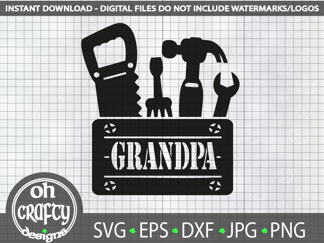 Tool Box Svg File, Grandpa Tools Svg Cutfile, Fathers Day Svg, Birthday ...