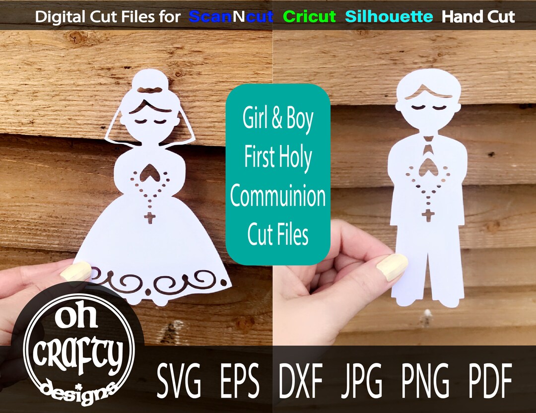 Boy Communion Svg, Girl Communion Svg, Communion Cut File, Communion ...