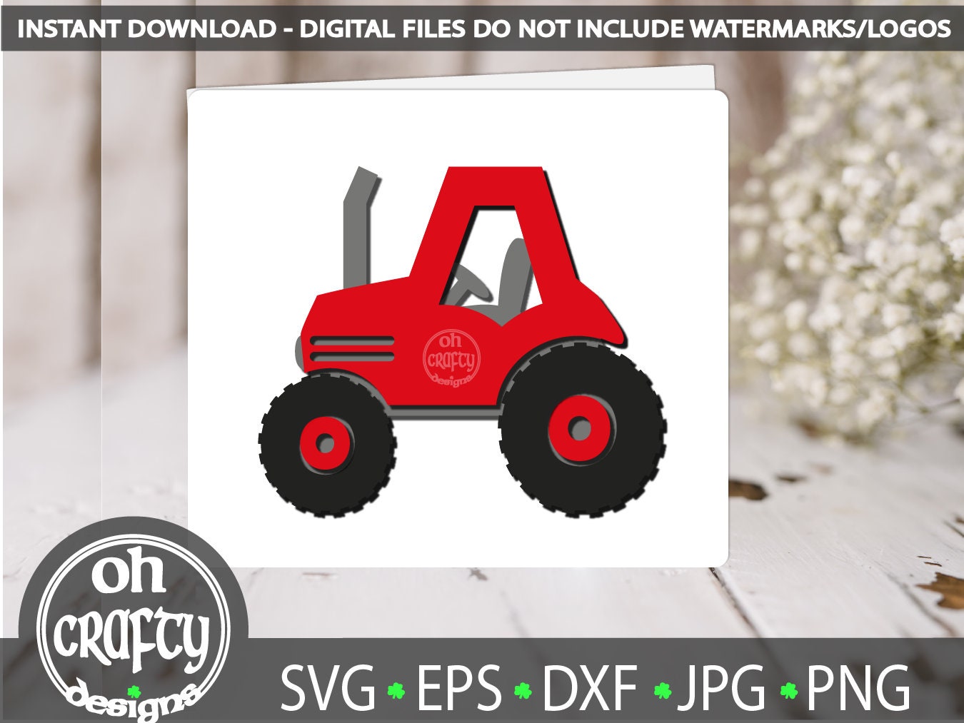 Tractor Digger Dumper Truck Svg Construction Svg Farm - Etsy