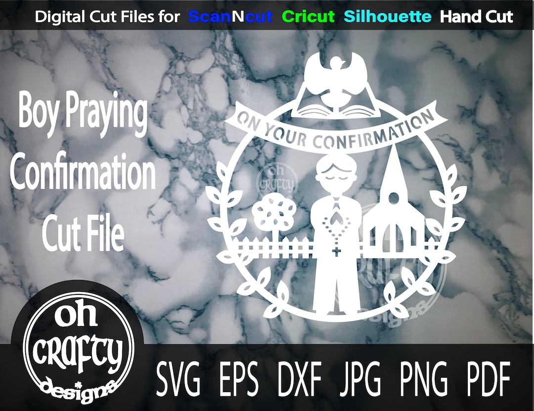 Confirmation Svg, Boy Praying Svg, Confirmation Cut File, Confirmation ...