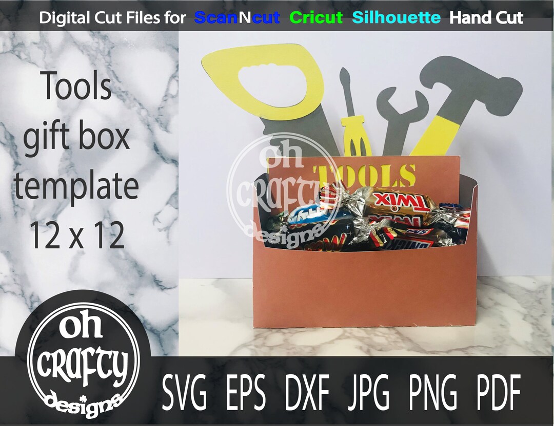 Tool Box Svg, Fathers Day Gift Box Svg, Dad Gift Box Template, Dad ...