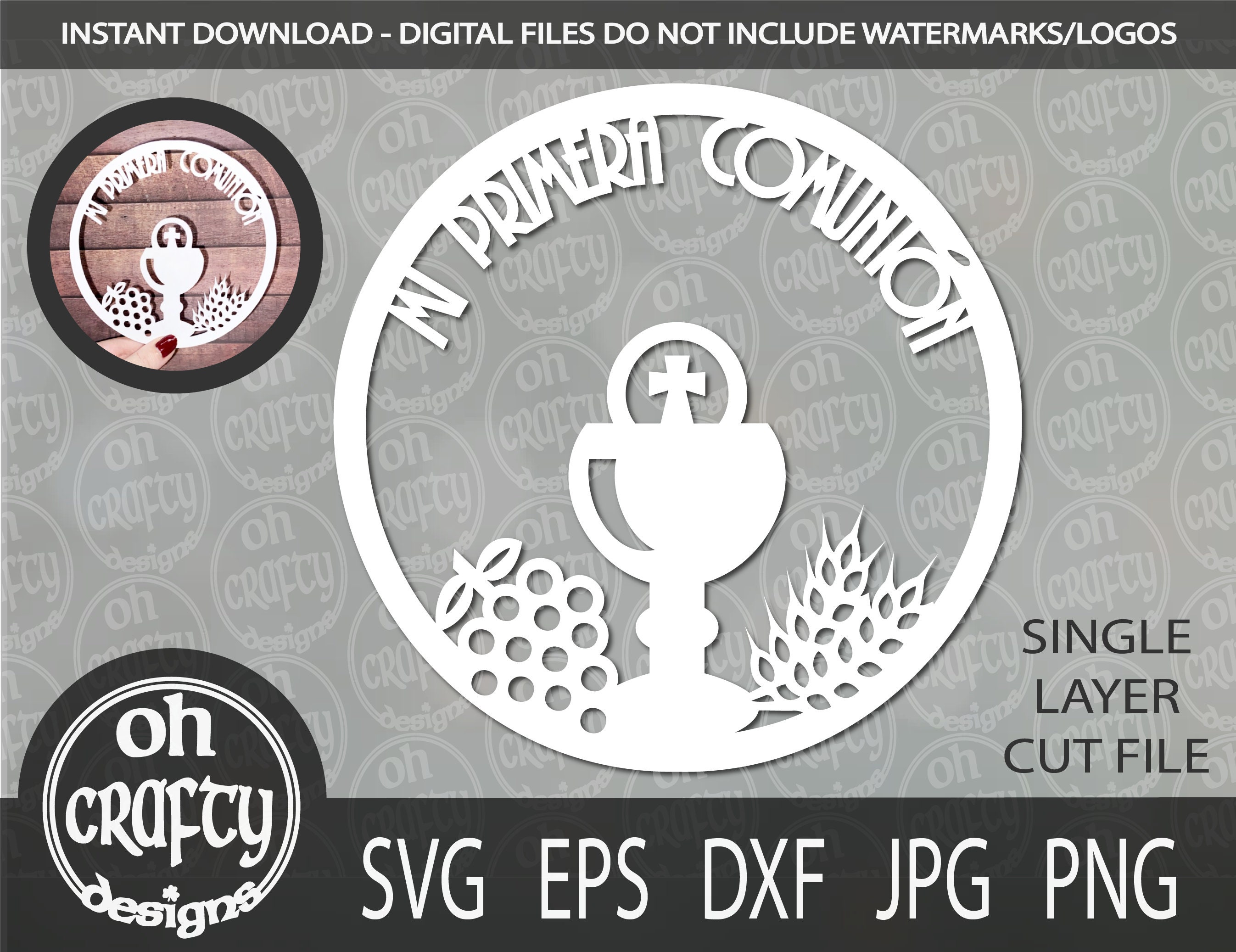 Mi Primera Comunion Svg, Primera Comunion Svg Bundle, First Communion ...