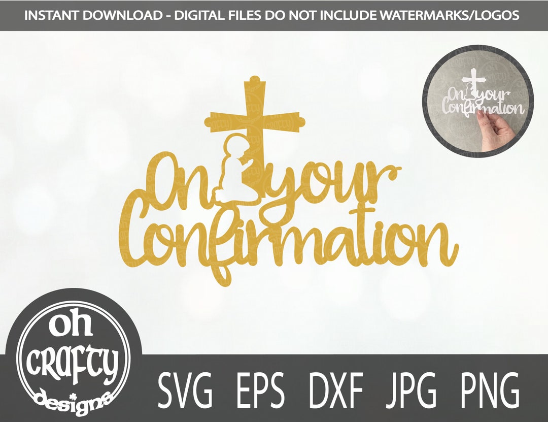 Boy Confirmation Svg, on Your Confirmation Svg, Confirmation Svg File ...