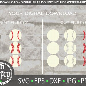Baseballs Svg Bundle, Multi Layer Cut Files, Layered Svg, Baseballs Red ...