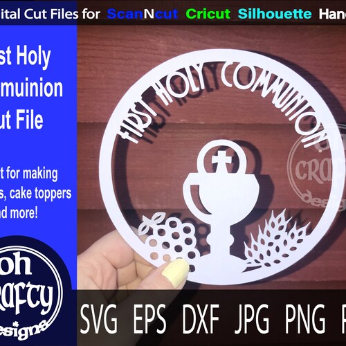 First Holy Communion Paper Cut Svg / Dxf / Eps Files and Pdf / - Etsy ...