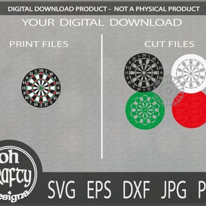 Dart Board Svg, Fathers Day Svg, Bullseye Svg, Cake Topper Svg, Dad ...