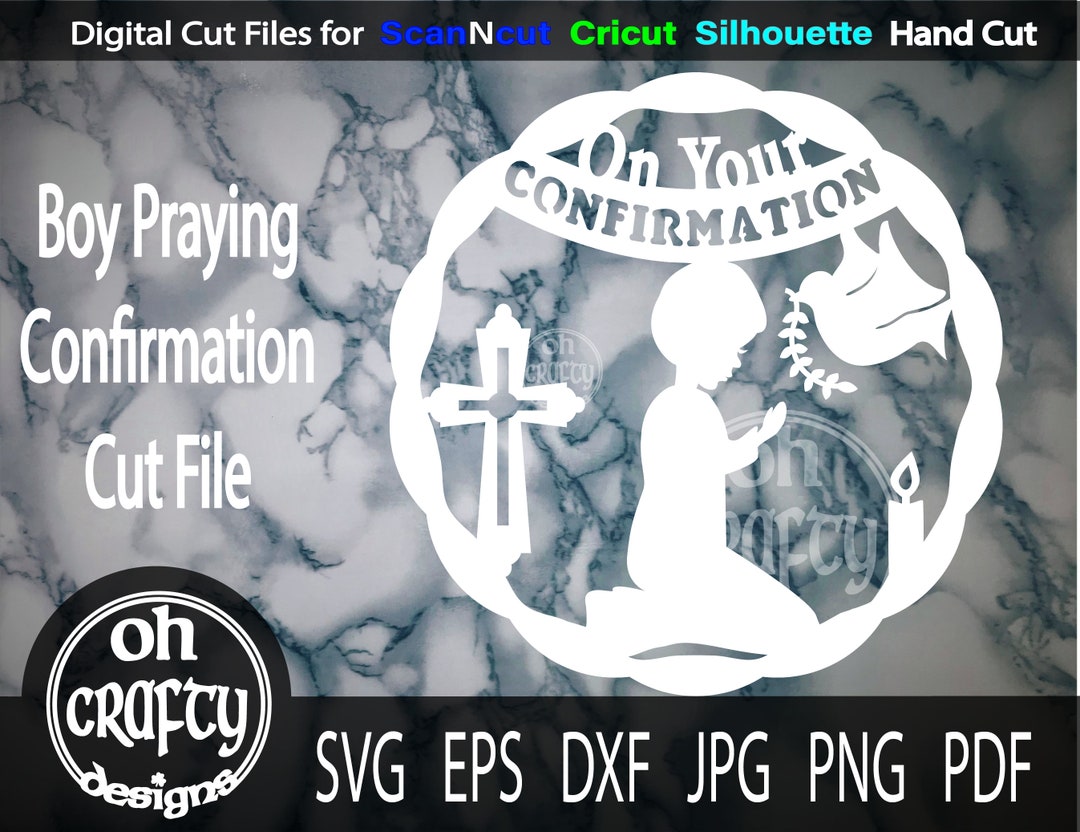 Confirmation Svg Boy Praying Svg Confirmation Cut File - Etsy