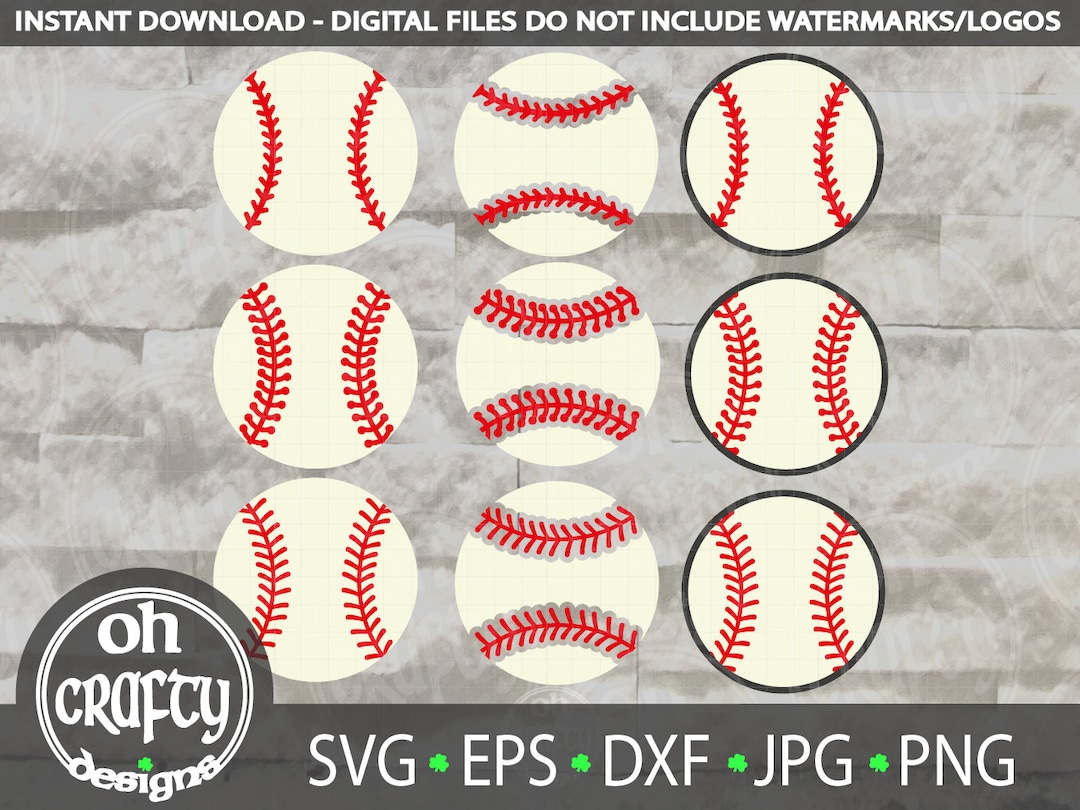 Baseballs Svg Bundle, Multi Layer Cut Files, Layered Svg, Baseballs Red ...