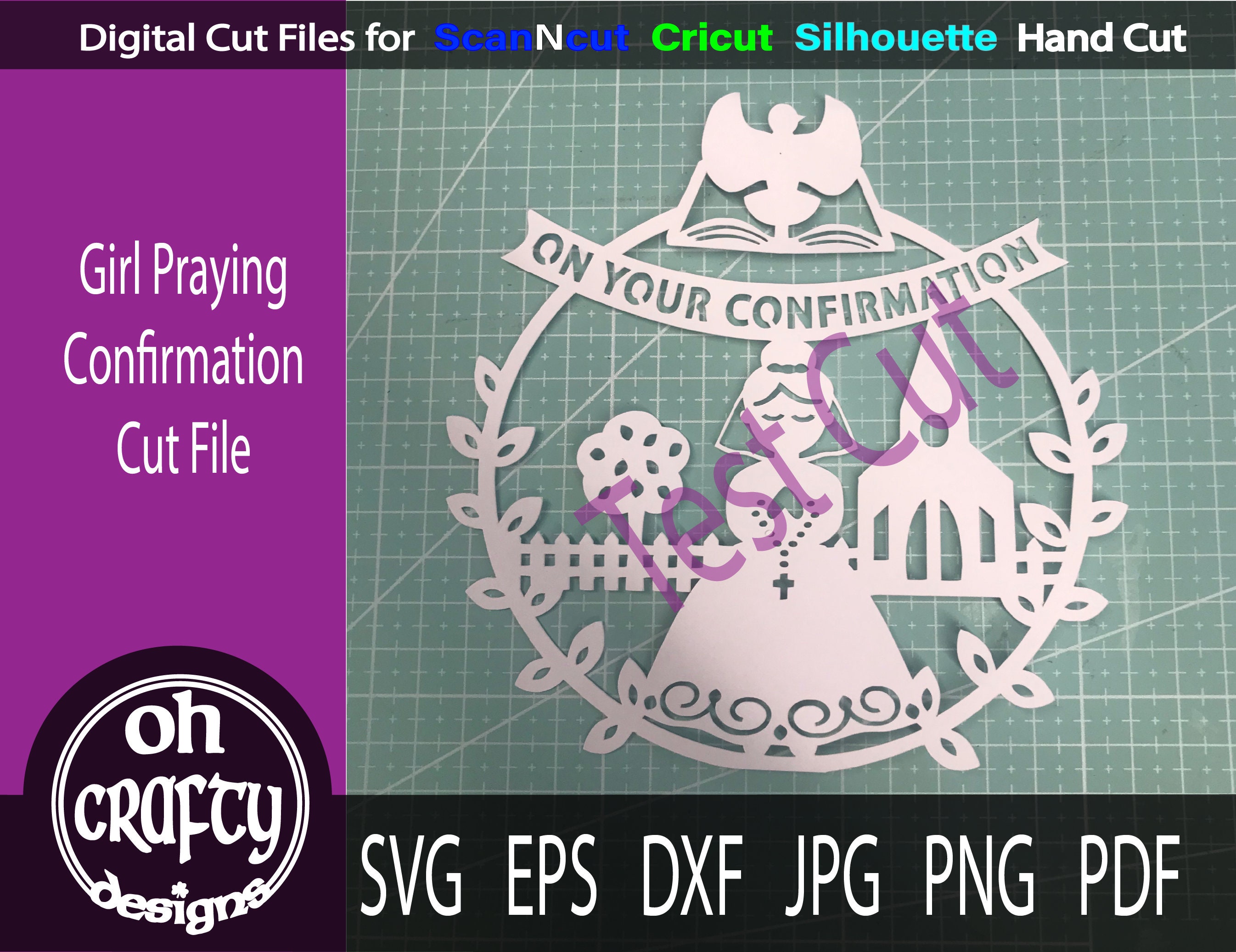 Confirmation Svg Girl Praying Svg Confirmation Cut File - Etsy