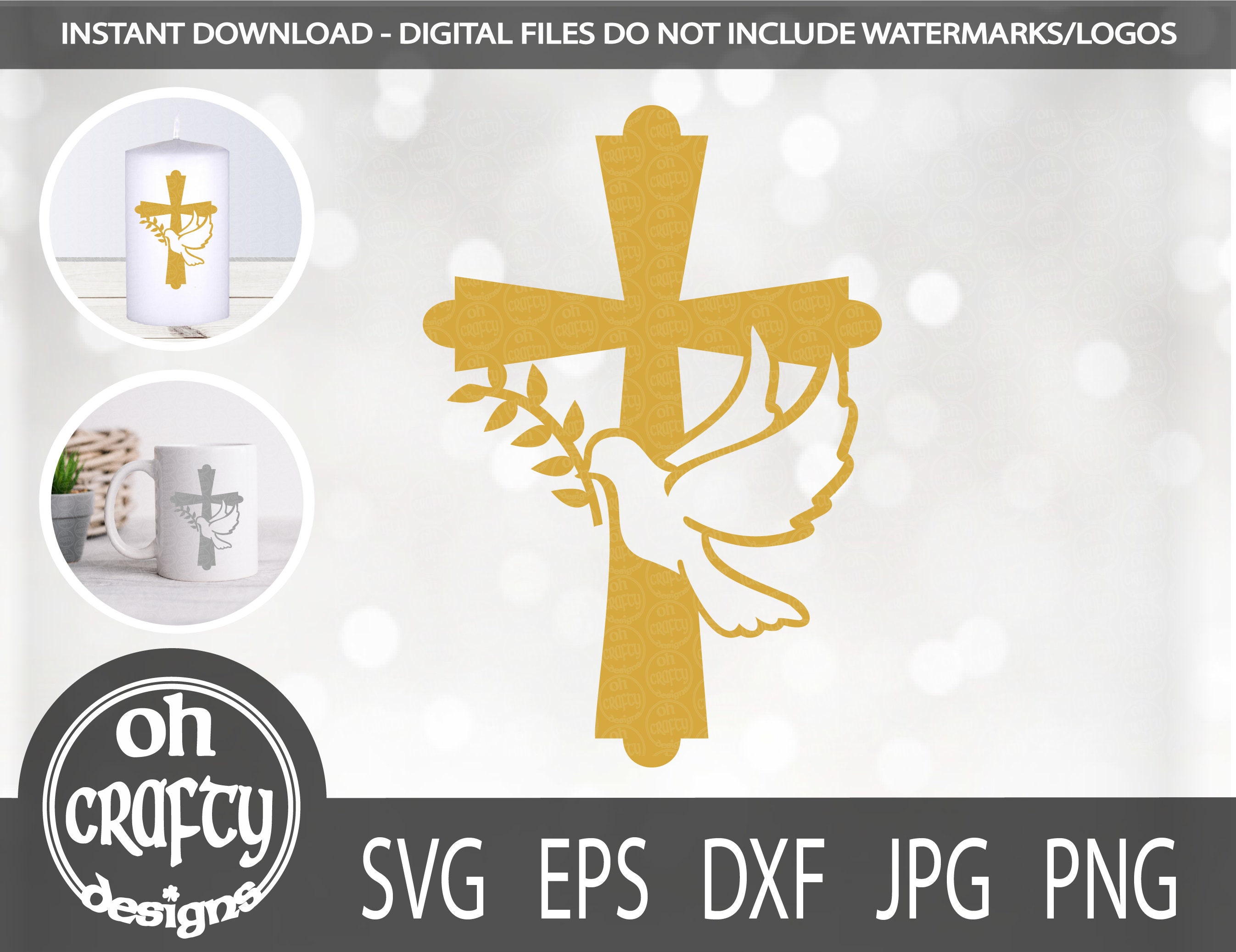 Catholic Baptism Symbols Dove