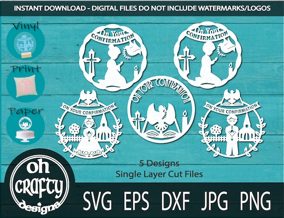 Confirmation Svg Bundle Confirmation Svg Cut Files Boy - Etsy Canada