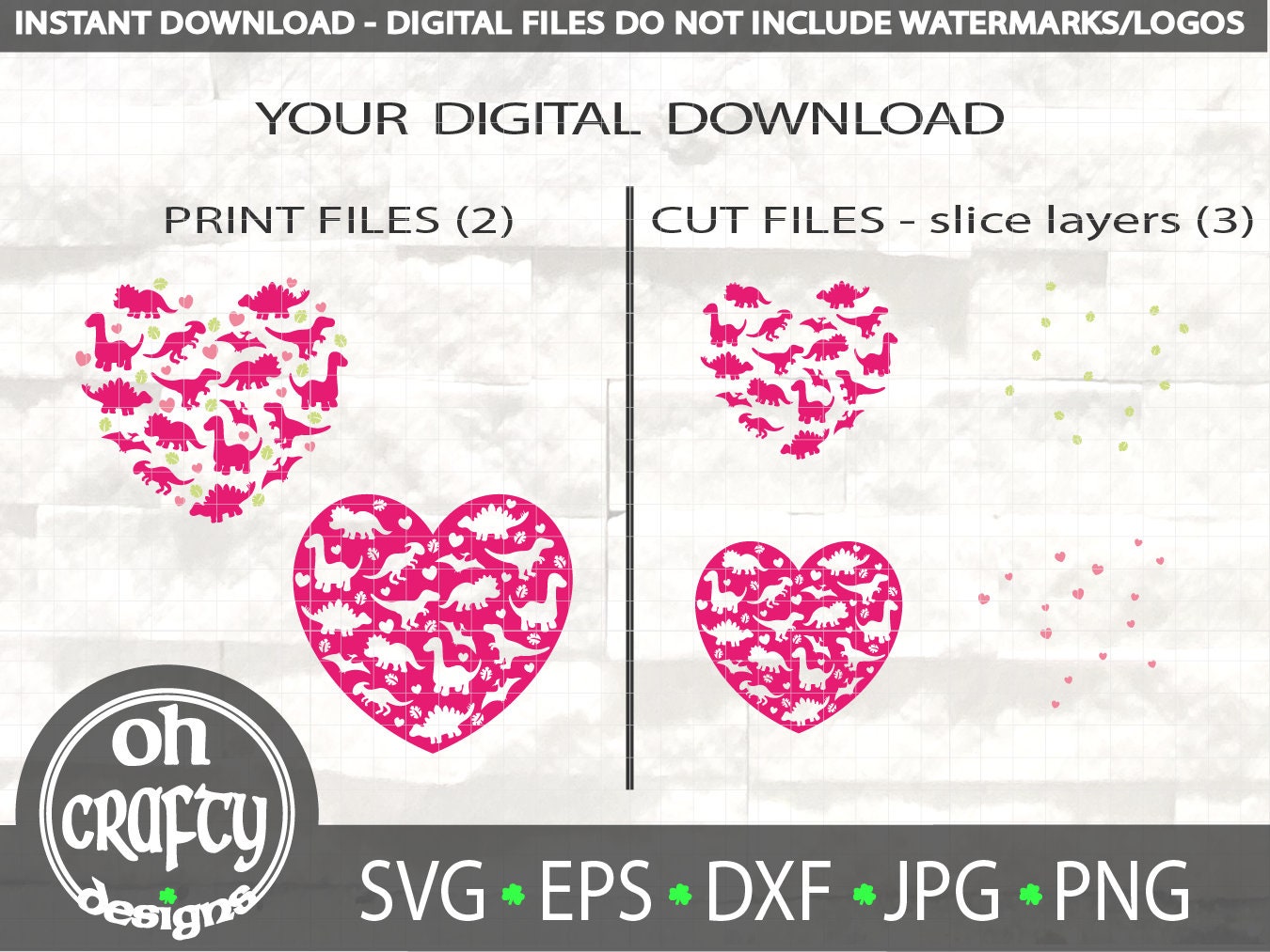 Cute Dinosaur Svg Dinosaur Heart Svg Valentines Dinosaur - Etsy