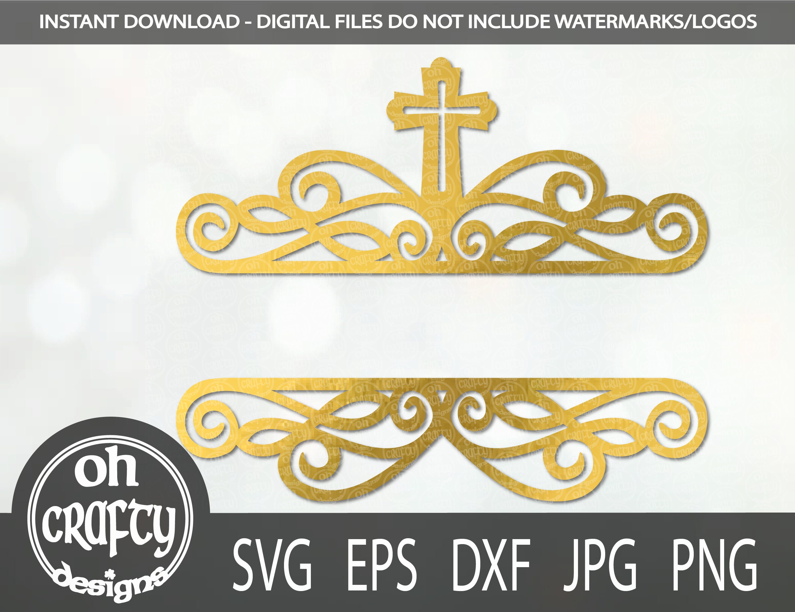 Swirl Monogram Svg Split Monogram Svg Cross Svg File - Etsy
