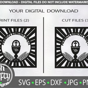 Pierwsza Komunia Swieta Svg, First Holy Communion Svg, First Communion ...